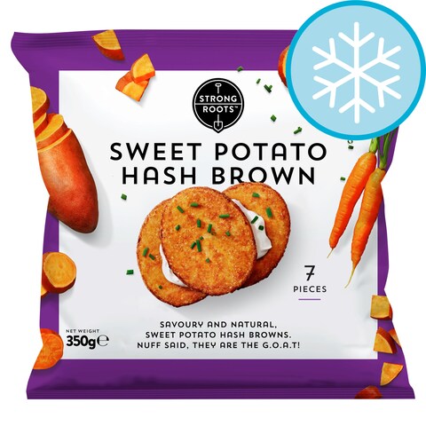 Strong Roots Sweet Potato Hash Brown 350G - Tesco Groceries