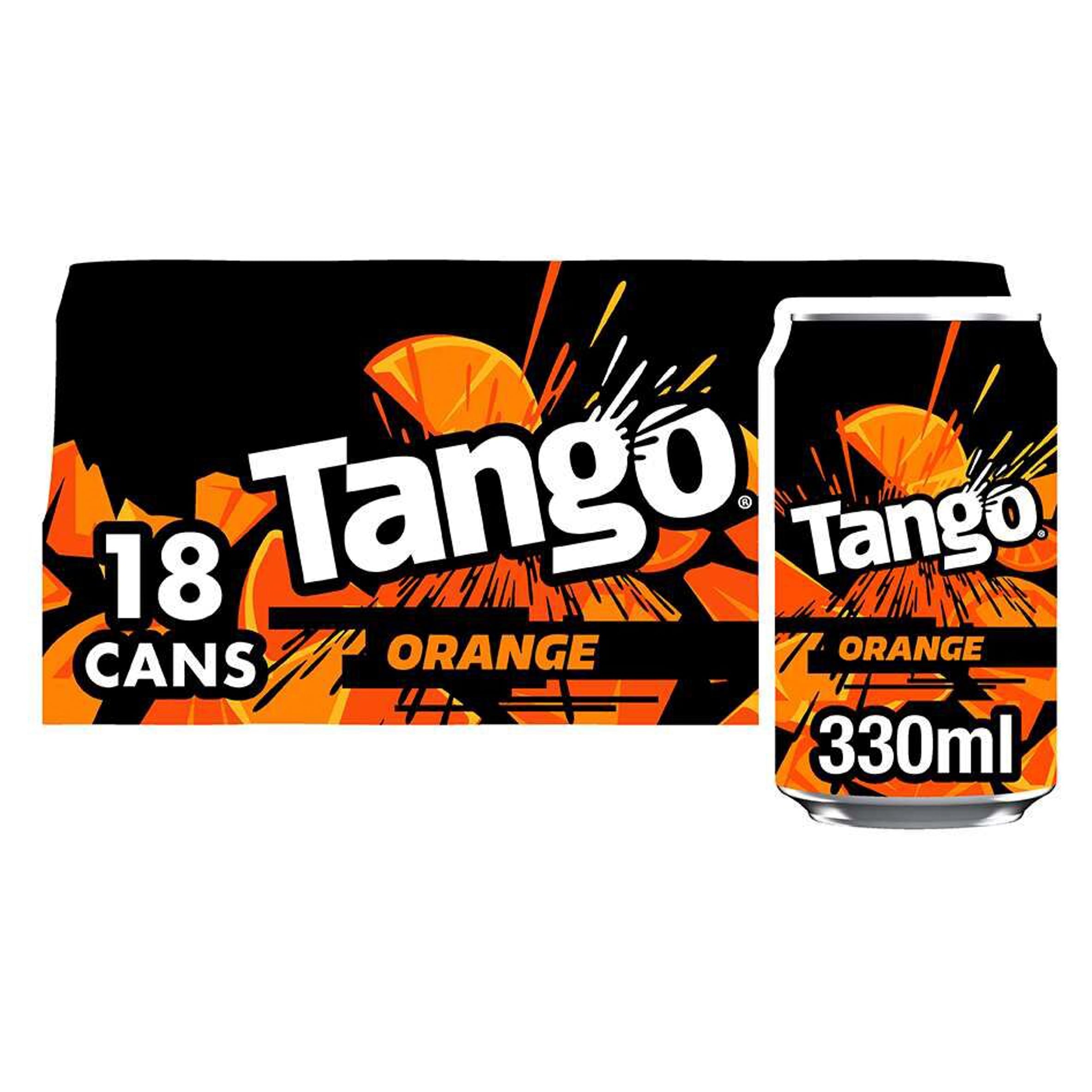 Tango Orange Original Cans 18x330ml - Tesco Groceries