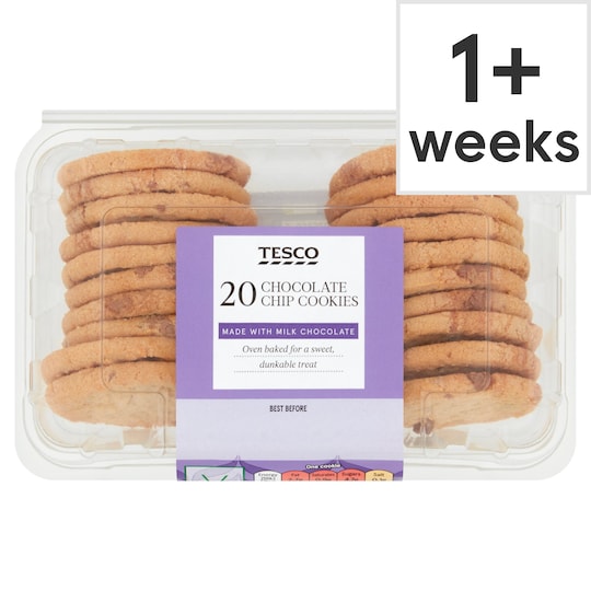 Tesco Mini Milk Chocolate Cookie Bites 20 Pack - Tesco Groceries