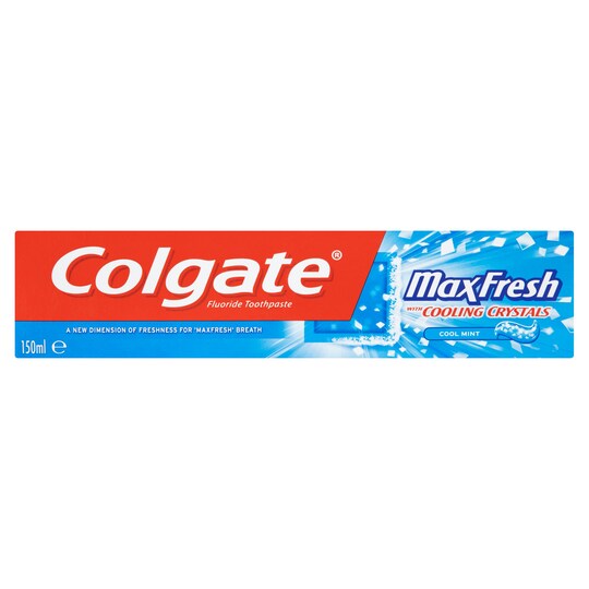 Colgate Max Fresh Blue Toothpaste 150Ml - Tesco Groceries