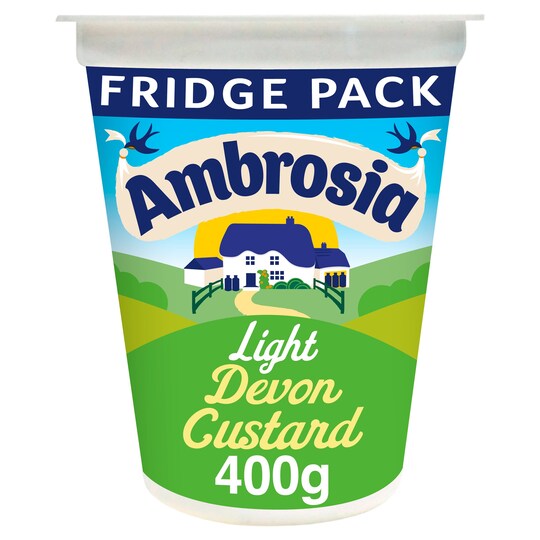 Ambrosia Light Devon Custard Pot 400G - Tesco Groceries