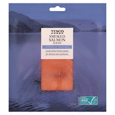 Tesco Cold Smoked Atlantic Salmon Fillet Slices 100 g - Tesco Groceries