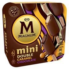 Magnum Mini Multipack Dupla Csokoládé és Dupla Karamell jégkrém 6 x 60 ...