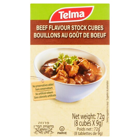 Telma Beef Flavour Stock Cubes 72G - Tesco Groceries