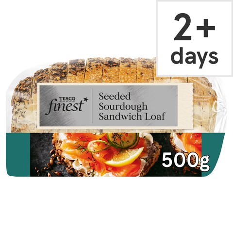 Tesco Finest Seeded Sourdough Sandwich Loaf 500g - Tesco Groceries