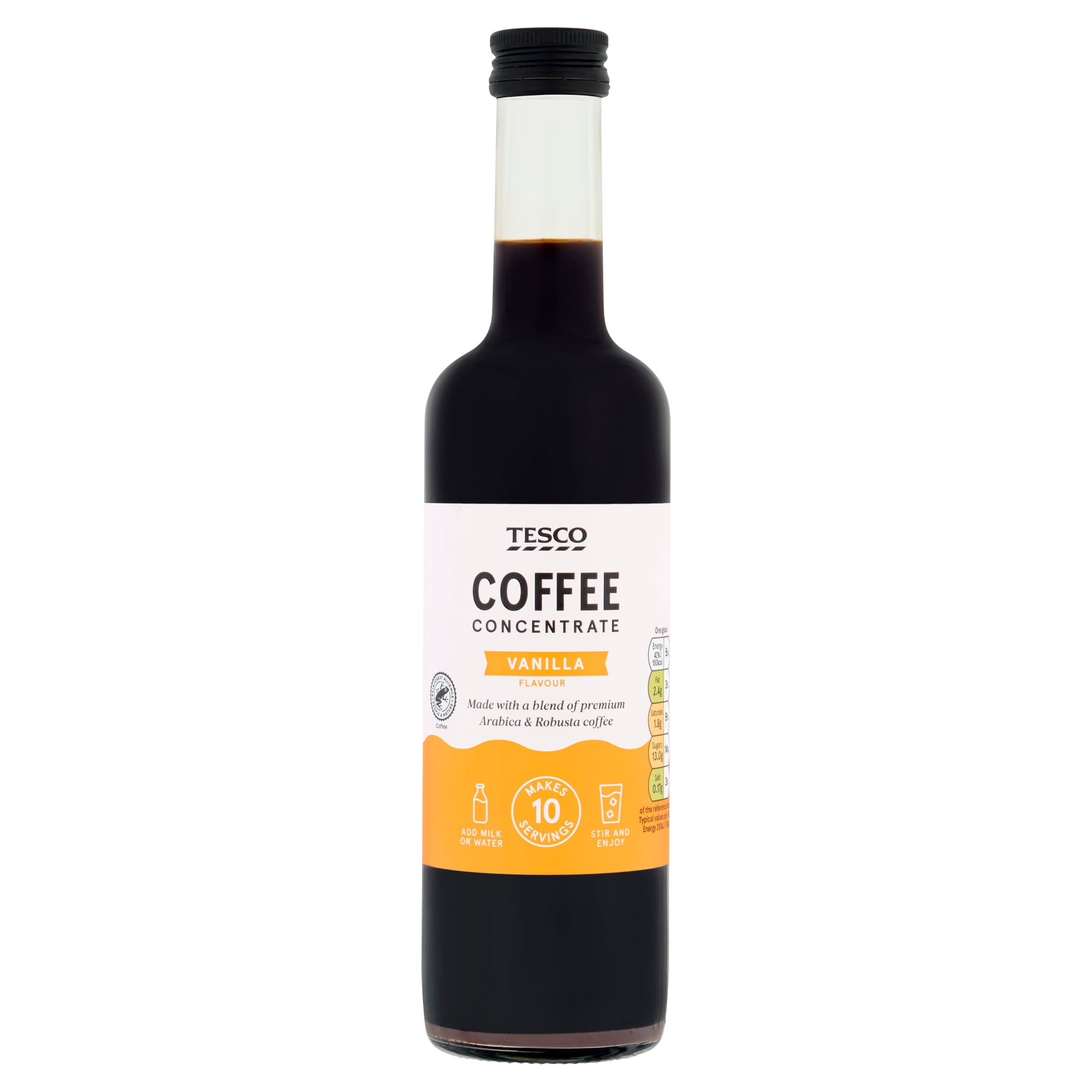 Tesco Vanilla Flavour Coffee Concentrate 500ml - Tesco Groceries