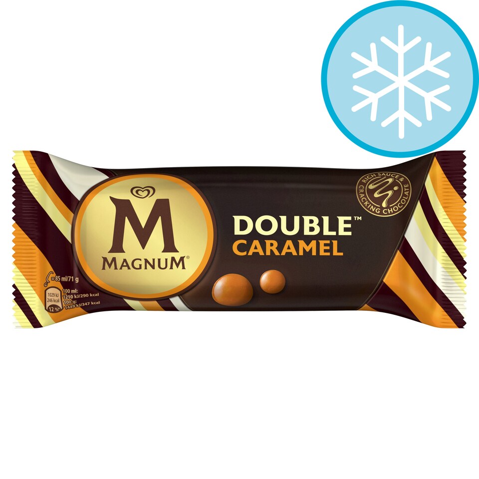 Magnum Double Caramel Ice Cream 85ml - Tesco Groceries