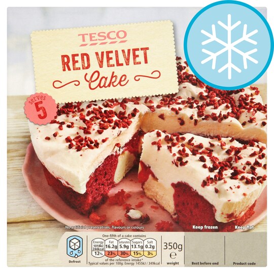 Tesco Red Velvet Cake 350g - Tesco Groceries