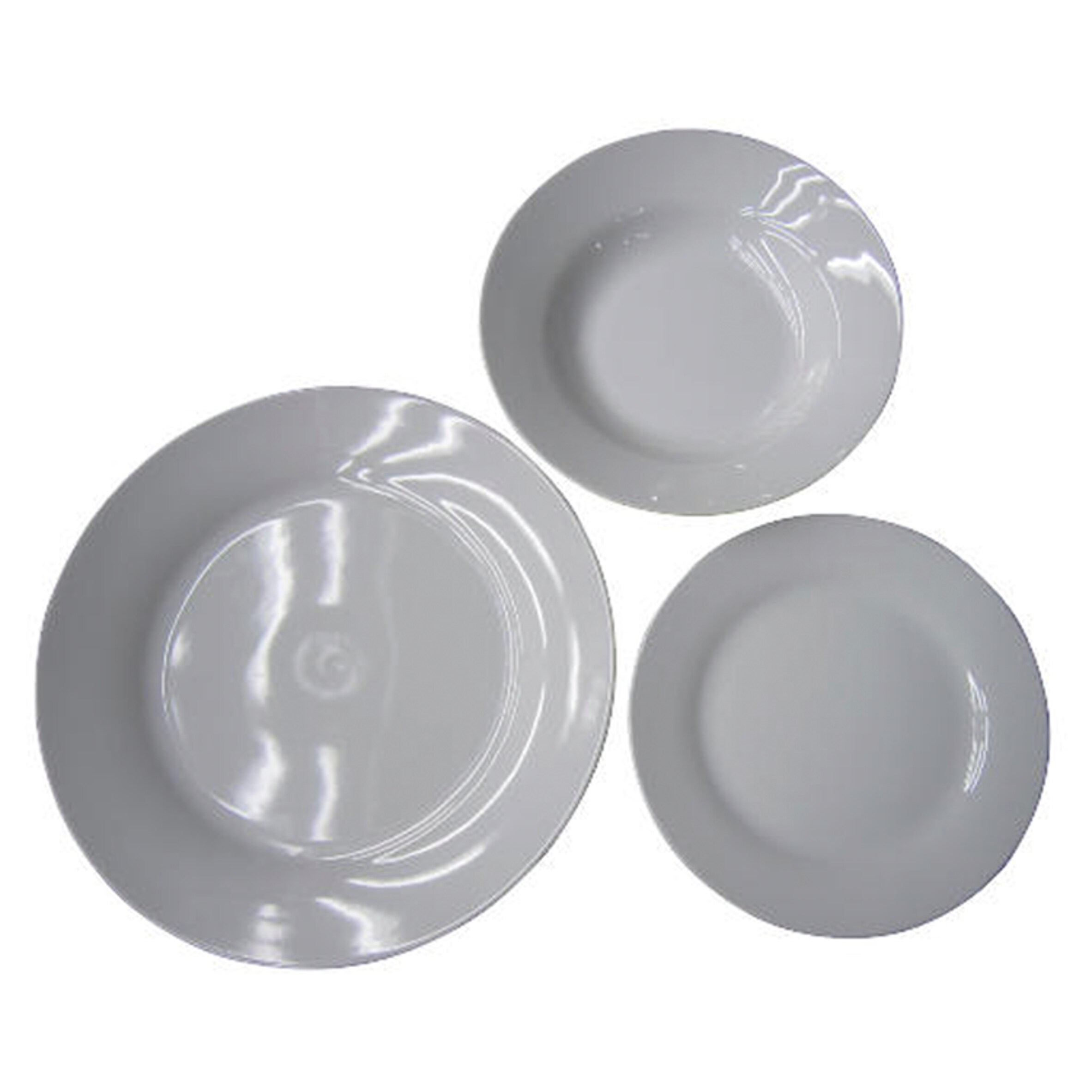Tesco Basics Porcelain 12Pc Dinner Set - Tesco Groceries