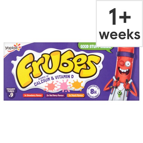 Frubes Kids Strawberry Red Berry & Peach Kids Yoghurt Tubes Multipack ...
