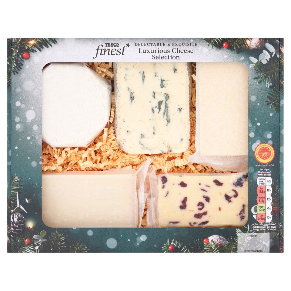 Tesco Finest Luxurious Cheese Selection 565g - Tesco Groceries