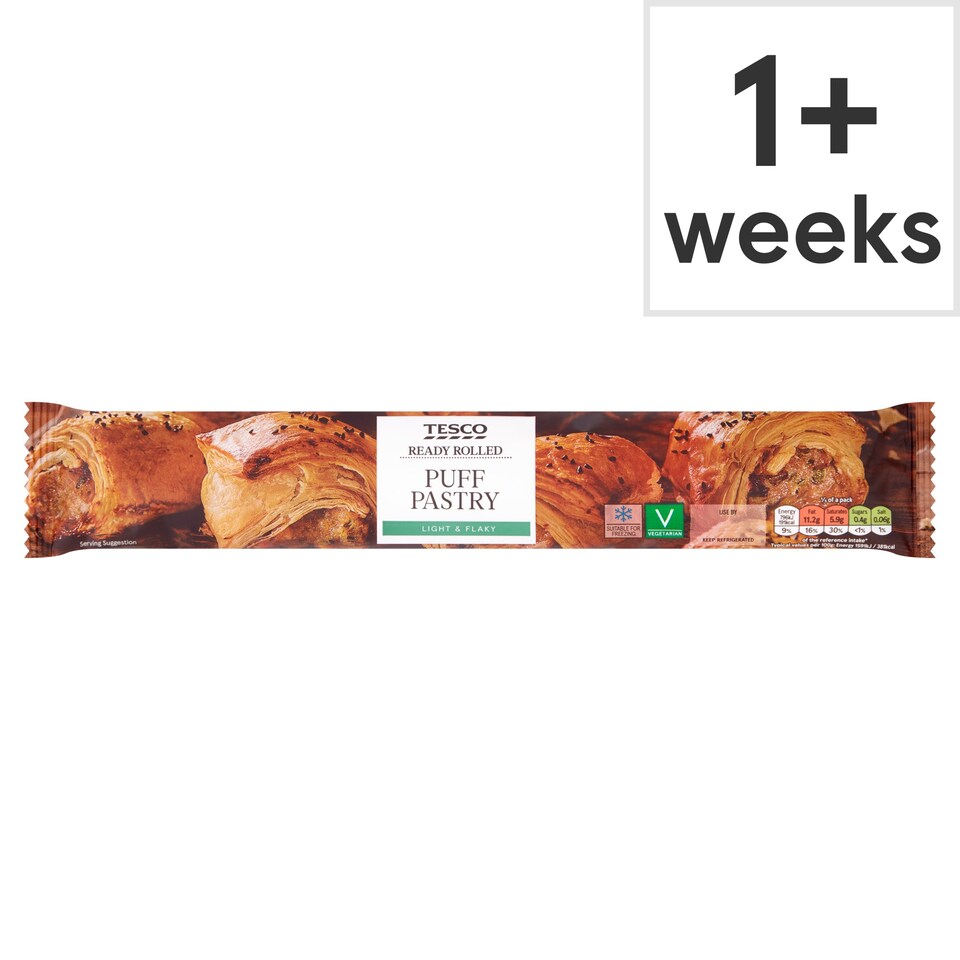 Tesco Ready Rolled Puff Pastry 320G - Tesco Groceries