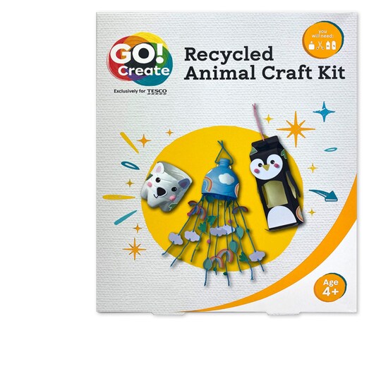 Go Create Animal Recycled Craft Kit - Tesco Groceries