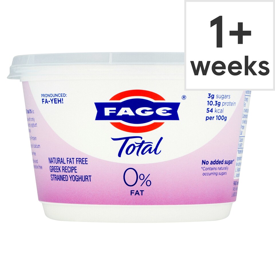 Fage Total 0%Fat Greek Recipe Yogurt 450G - Tesco Groceries