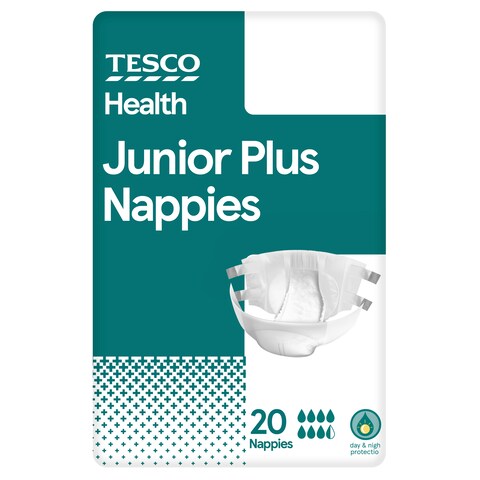 Tesco Health Junior Plus Nappies 20 Pack - Tesco Groceries
