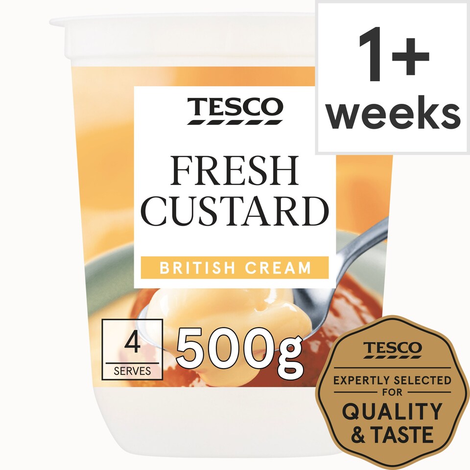 Tesco Fresh Custard 500G - Tesco Groceries