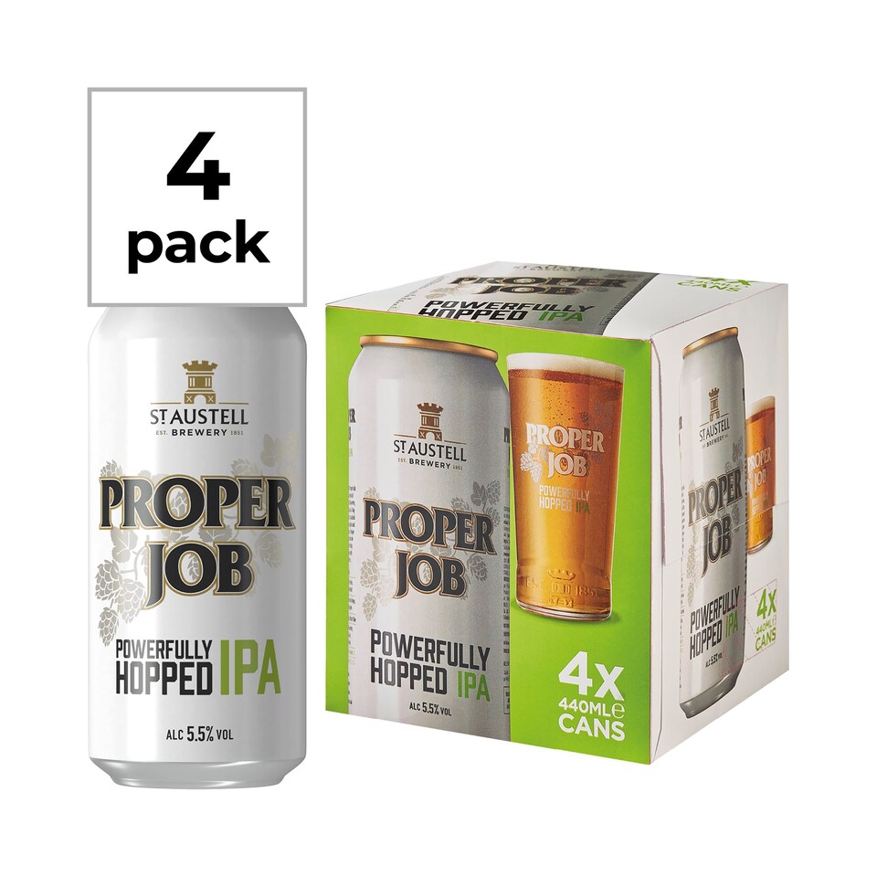 Proper Job Cornish Ipa 4 X 440Ml - Tesco Groceries