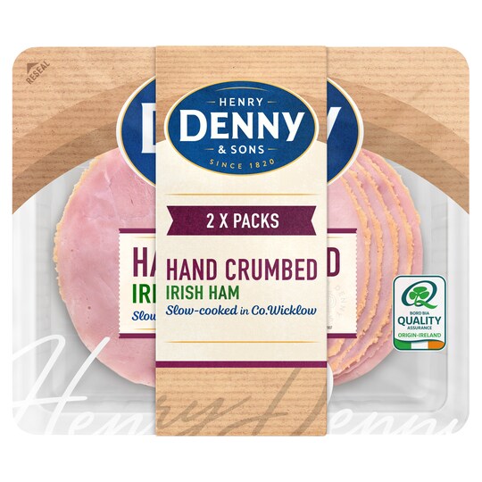 Denny Hand Crumbed Irish Ham 2 X 80G - Tesco Groceries
