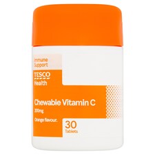 Tesco Chewable Vitamin C 200Mg 30S - Tesco Groceries