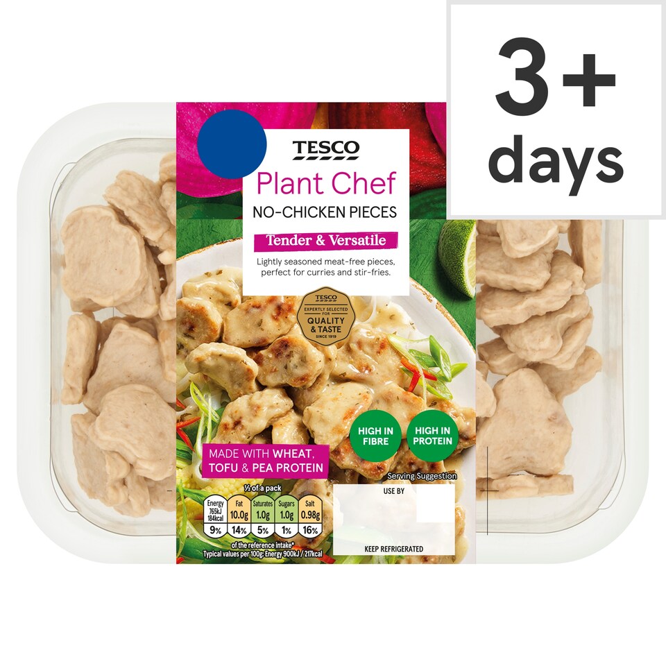 Tesco Plant Chef No-Chicken Pieces 170g - Tesco Groceries