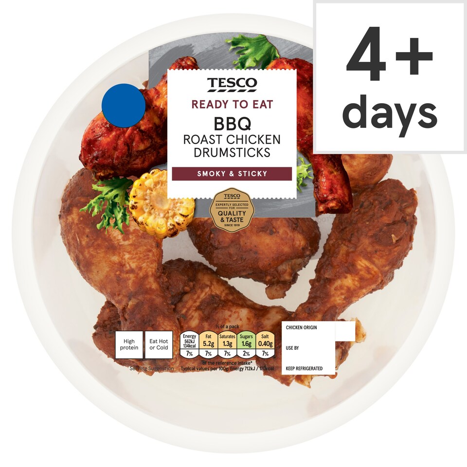 Tesco BBQ Roast Chicken Drumsticks 430g - Tesco Groceries