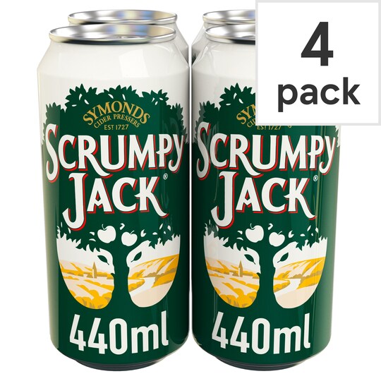 Scrumpy Jack Apple Cider 4X440ml Can - Tesco Groceries