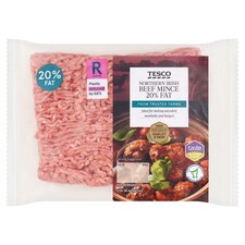 Tesco Northern Irish Beef Mince 20% Fat 500g - Tesco Groceries