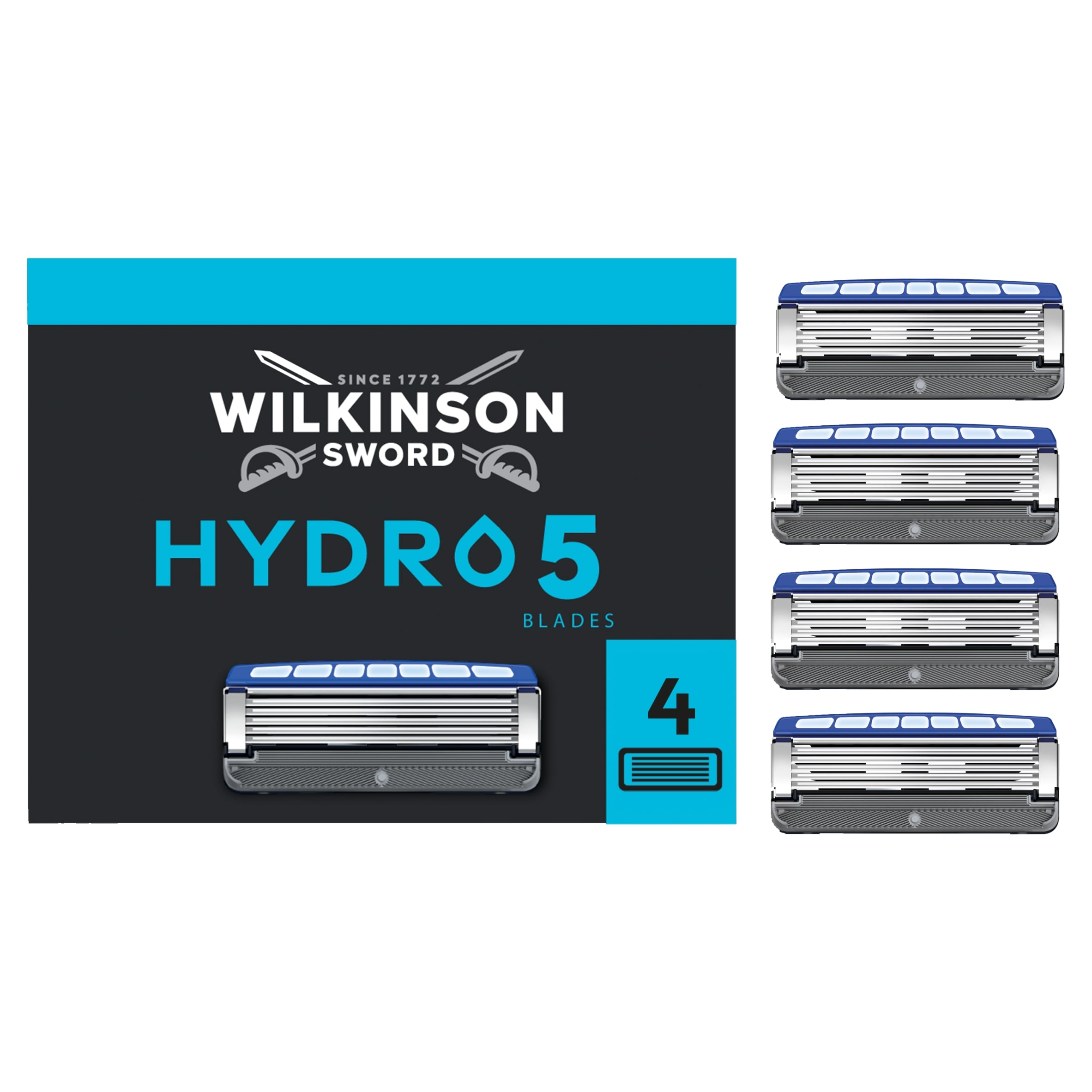 Wilkinson Sword Hydro 5 Men’s Razor Blade Refills 4 pack - Tesco Groceries