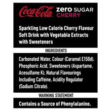 COCA-COLA COKE ZERO CHERRY 1.75L - Tesco Groceries