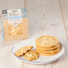 Tesco White Chocolate Cookies 5 Pack - Tesco Groceries