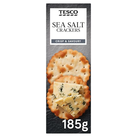 Tesco Sea Salt Crackers 185g - Tesco Groceries