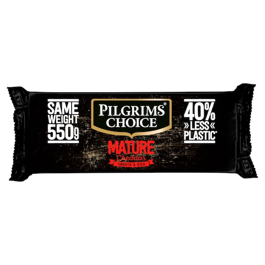 Pilgrims Choice Mature Cheddar 550G - Tesco Groceries