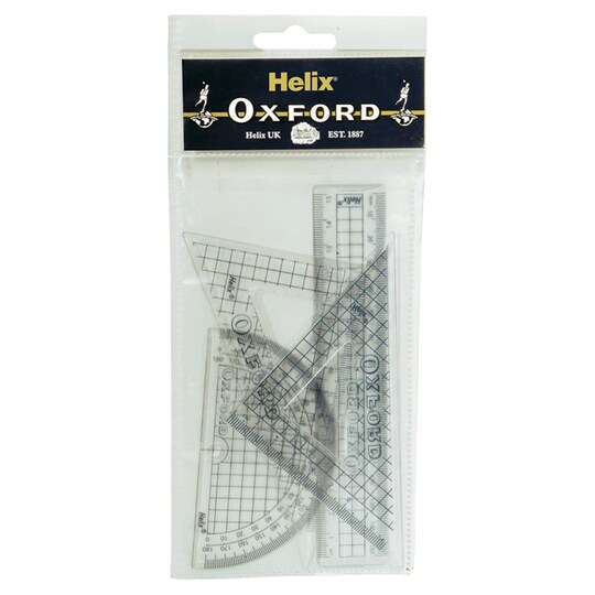 Oxford 4 Piece Geometry Set - Tesco Groceries