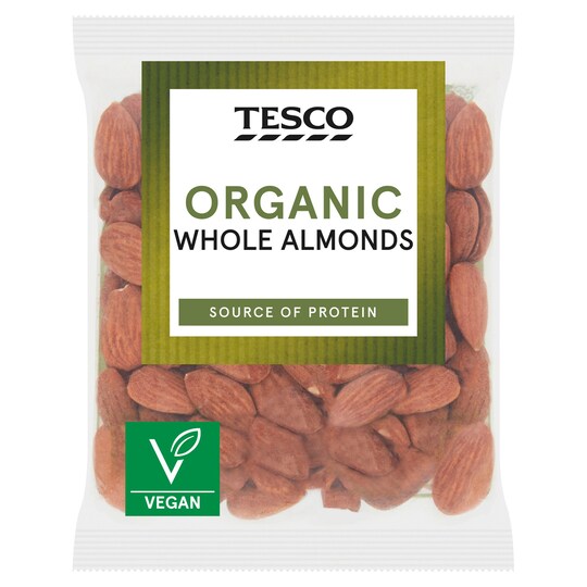 Tesco Organic Whole Almonds 100G - Tesco Groceries