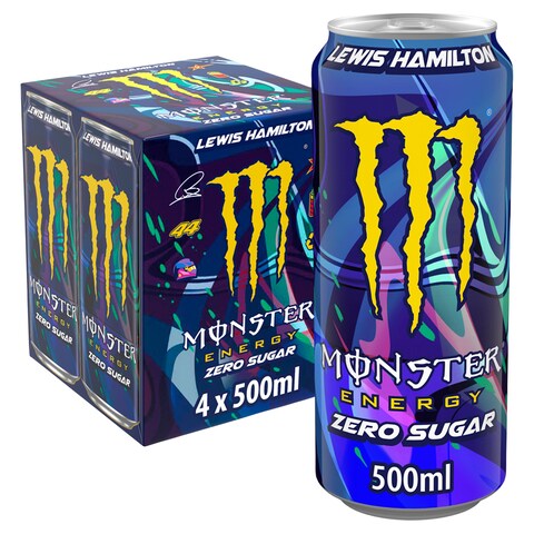 Monster Lewis Hamilton Energy Drink 4X500ml - Tesco Groceries