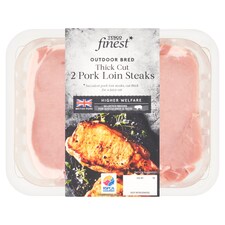 Tesco Finest Pork Loin Steaks 400G - Tesco Groceries