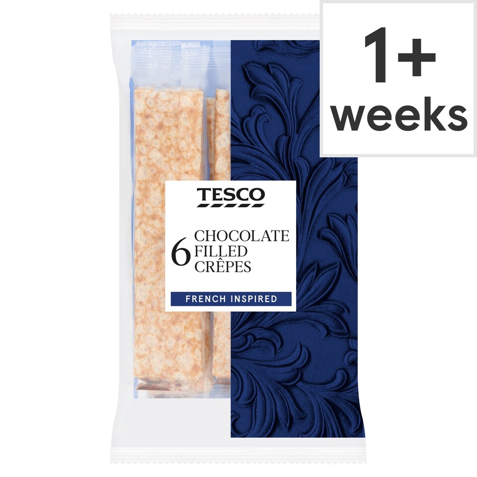 Tesco 6 Chocolate Filled Crepes 192g - Tesco Groceries