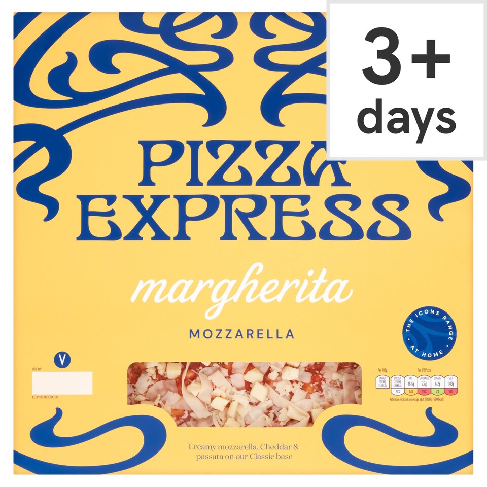 Pizza Express Classic Margherita Pizza 447G - Tesco Groceries