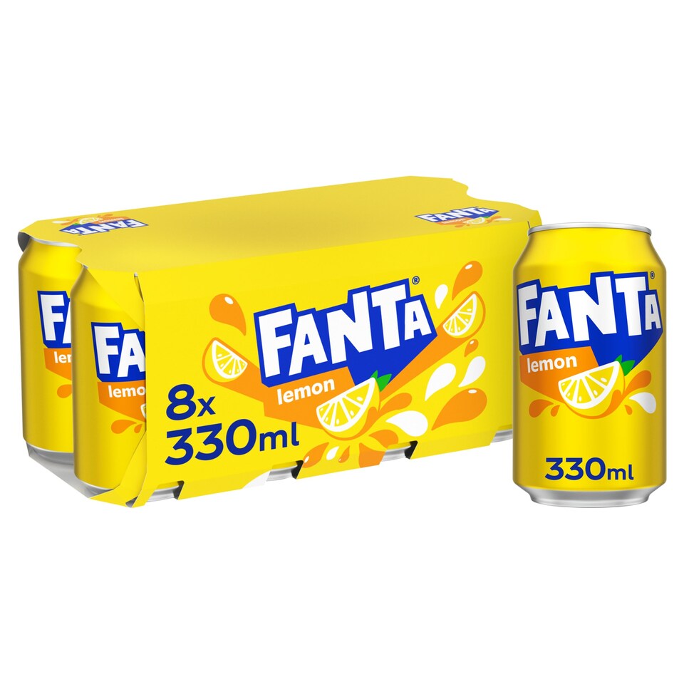 Fanta Lemon 8 X 330Ml - Tesco Groceries