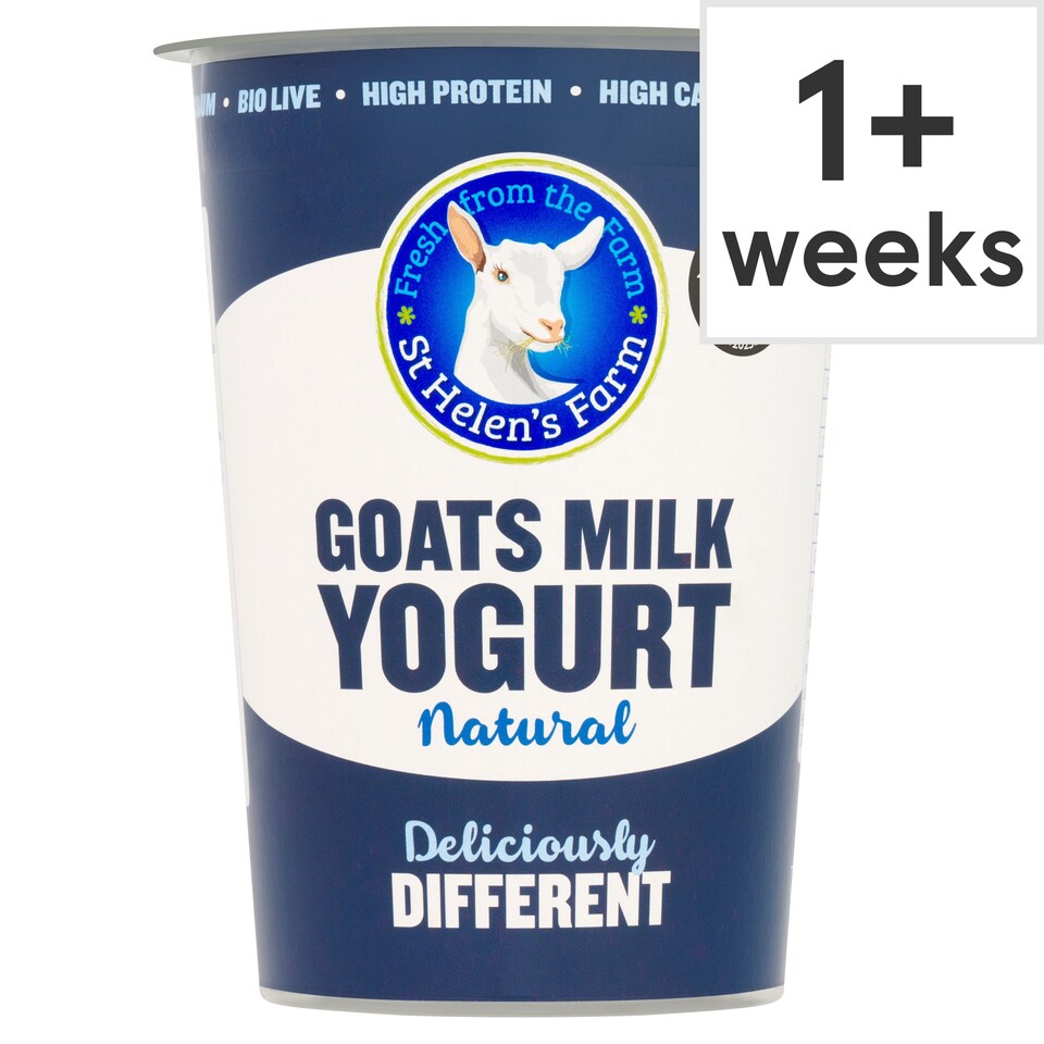 St Helen's Farm Natural Goats Milk Yogurt 450G - Tesco Groceries