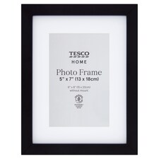 Tesco Photo Frame 5X7 Black - Tesco Groceries