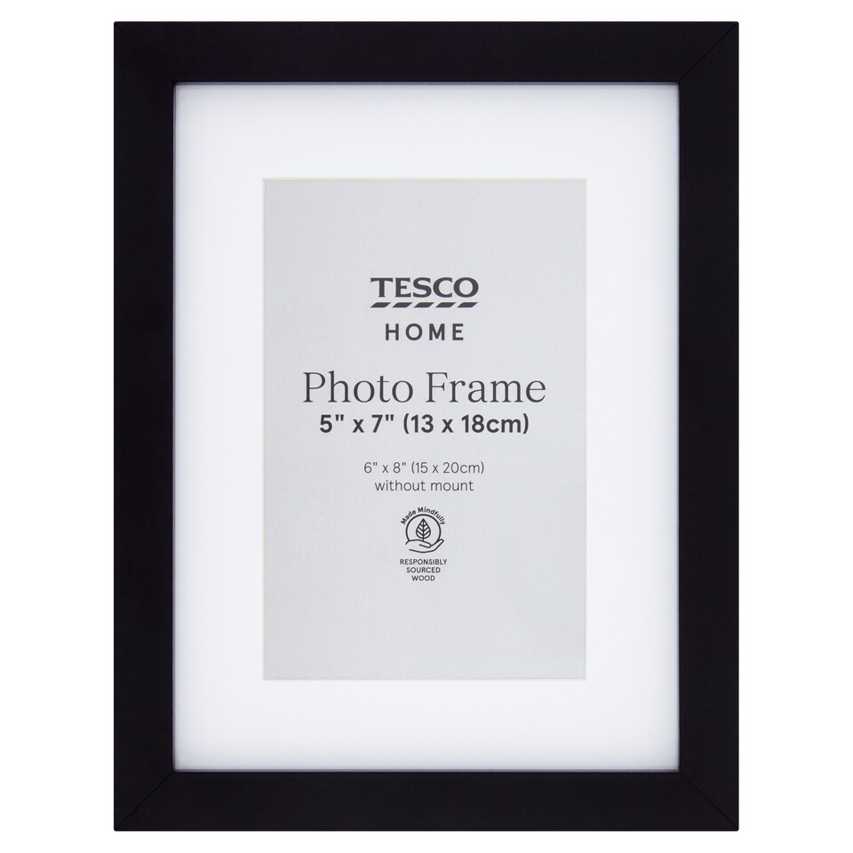Tesco Photo Frame 5X7 Black - Tesco Groceries