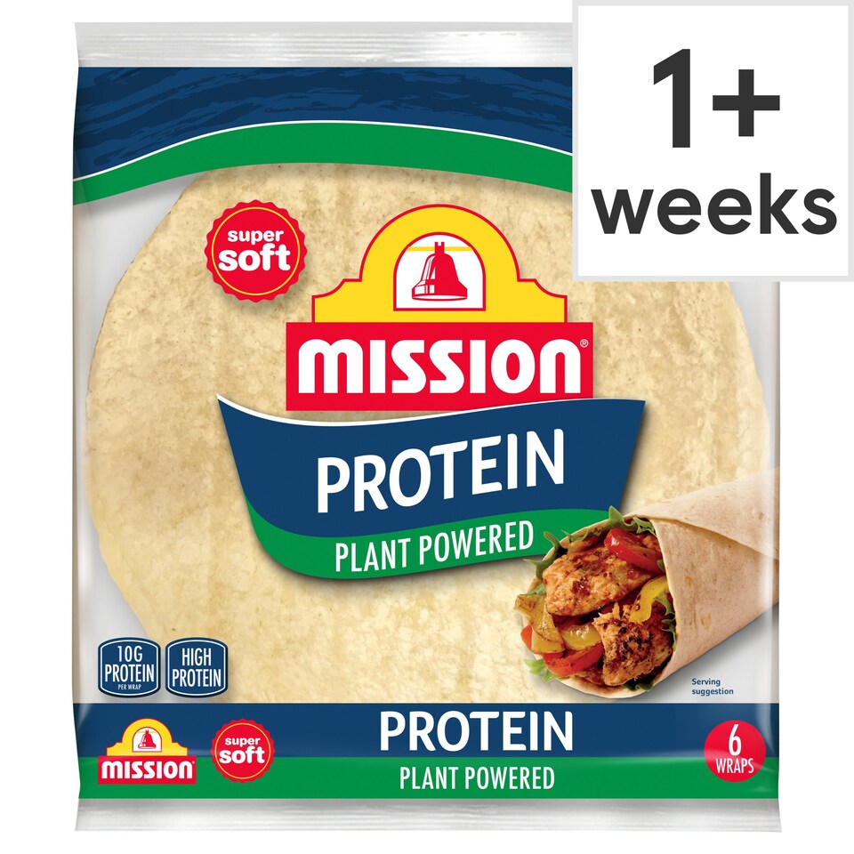Mission Protein Plant Powered Wraps 6 Pack - Tesco Groceries