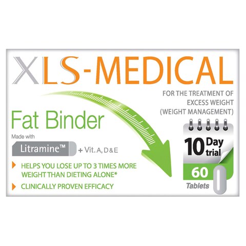 XLS-Medical Fat Binder Tablets - Trial Pack 60s - Tesco Groceries