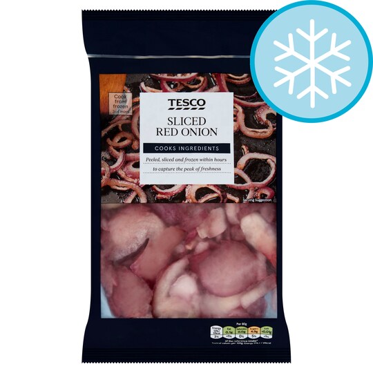 Tesco Sliced Red Onions 500G - Tesco Groceries