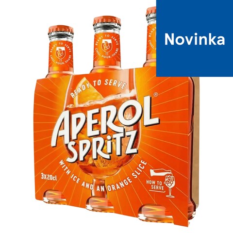 Aperol Spritz 3 x 200 ml (600 ml) - Tesco Groceries
