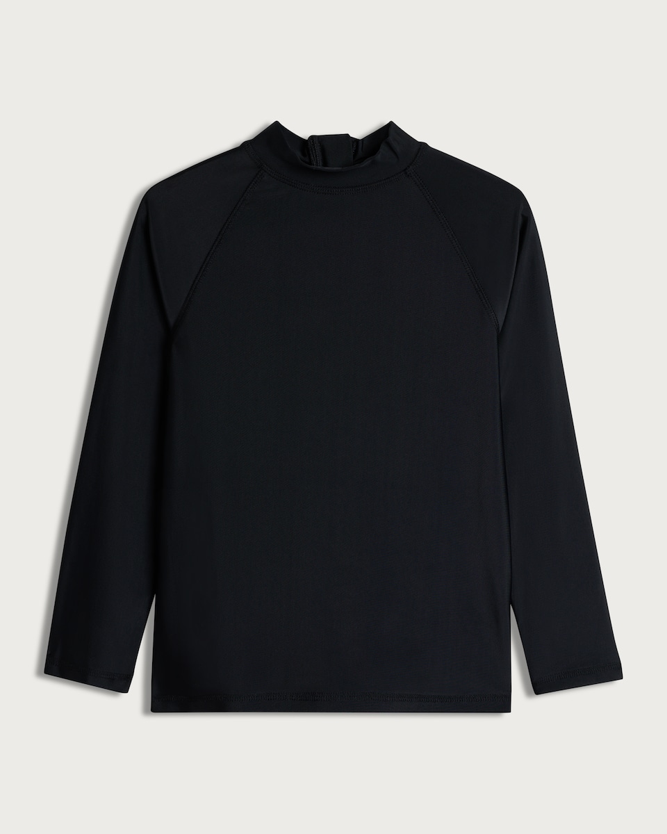 F&F Boys Long Sleeved Rash Vest in Black - Tesco Groceries