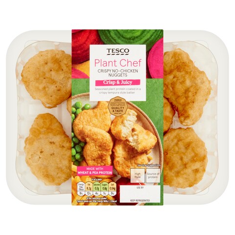 Tesco Plant Chef Crispy No-Chicken Nuggets 180G - Tesco Groceries