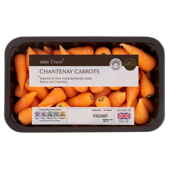 Tesco Finest Chantenay Carrots 500g - Tesco Groceries