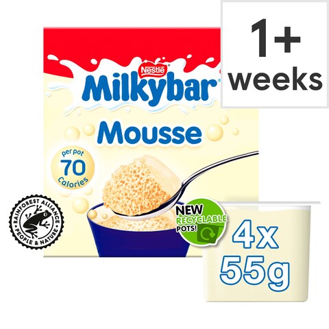 Nestle Milkybar Mousse 4 X55g - Tesco Groceries